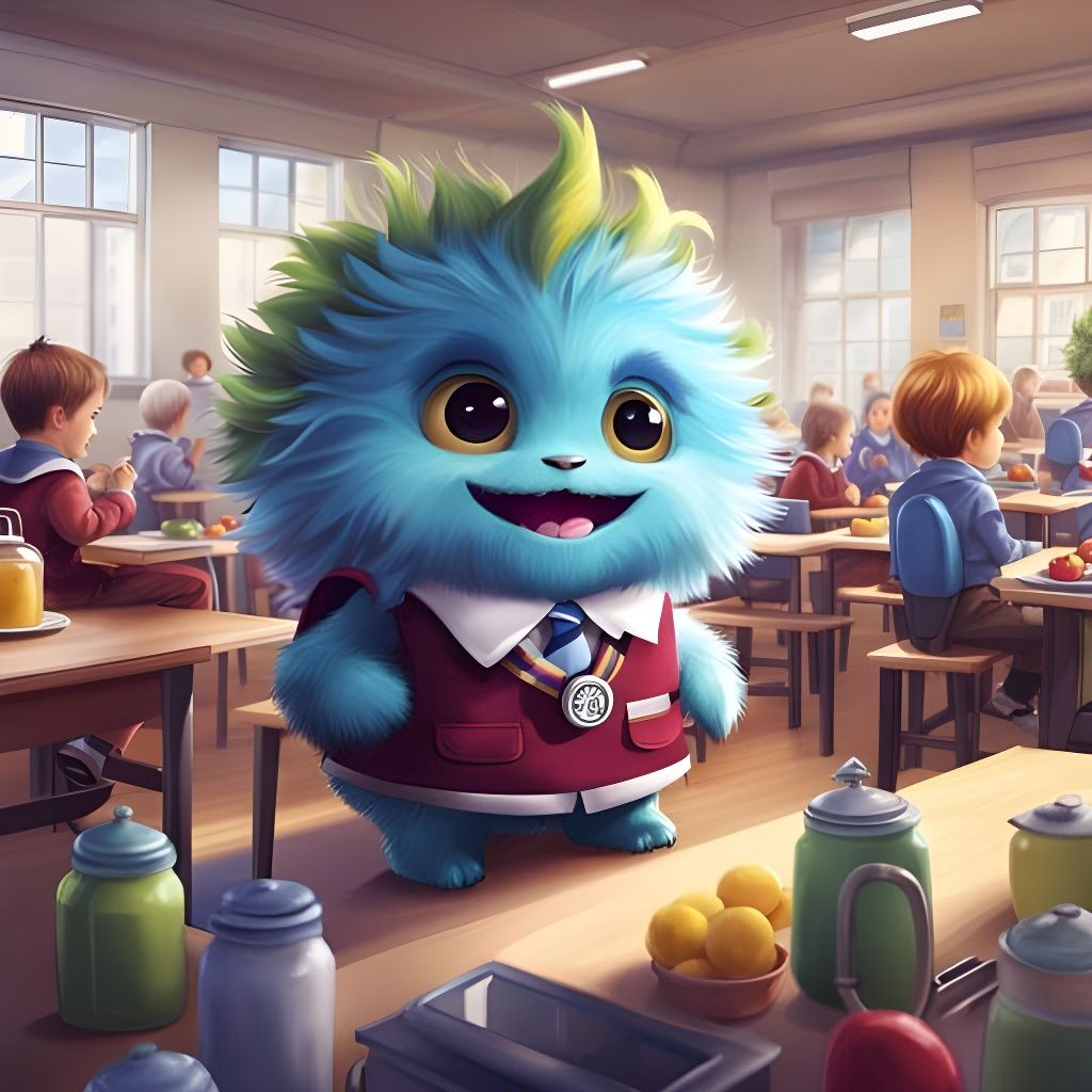 The Cafeteria Monitor's Assistant's happy to help. - AI Generated ...