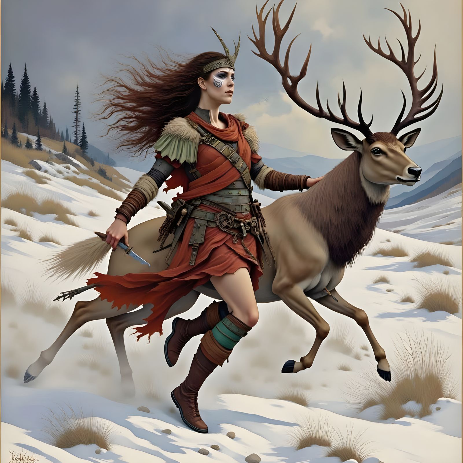 The huntress. - The huntress.