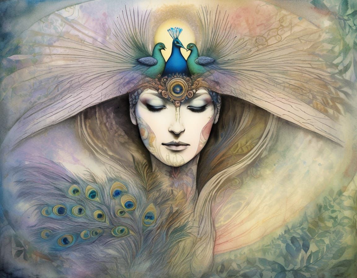 Peacock lady - Peacock lady