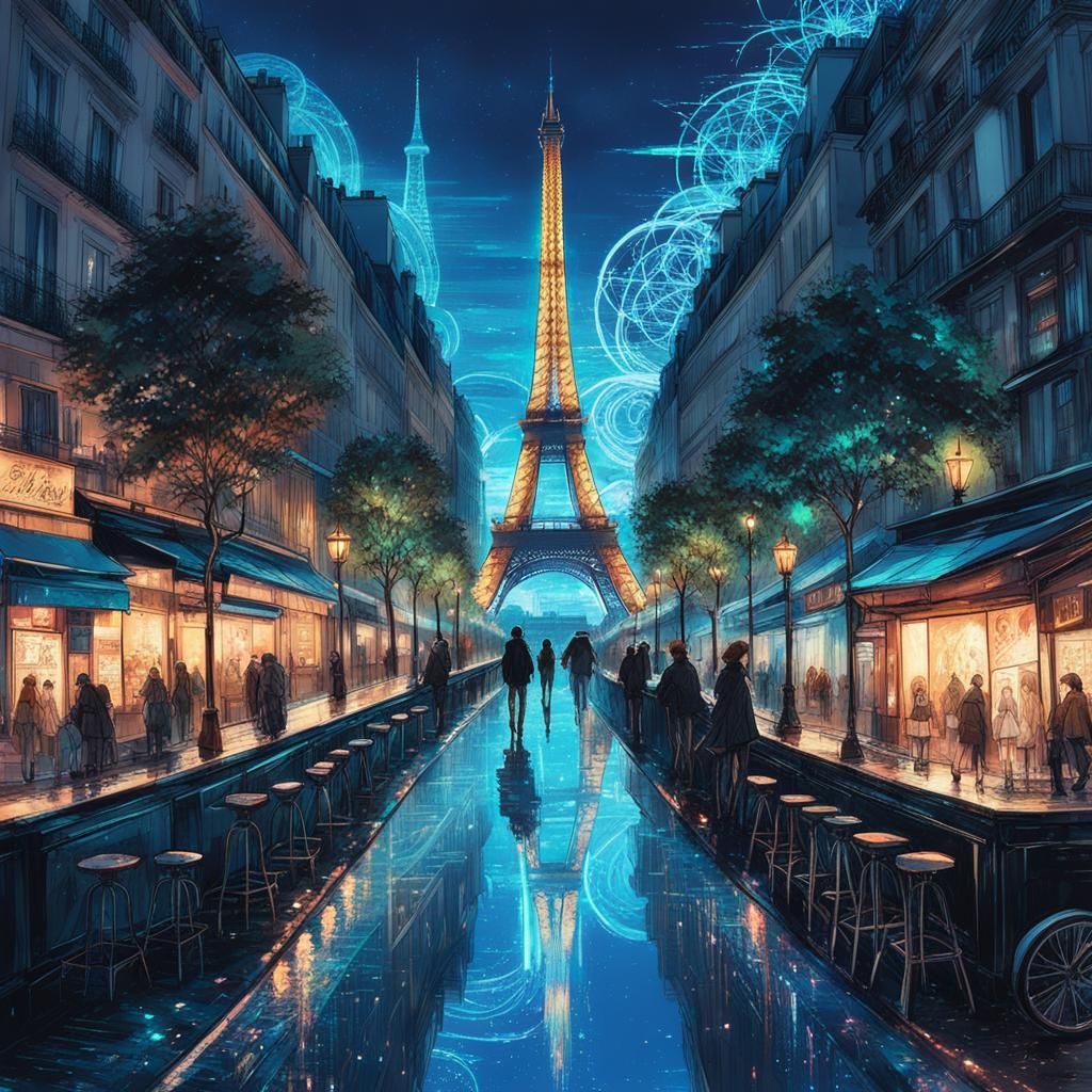 Paris Vibe - AI Generated Artwork - NightCafe Creator
