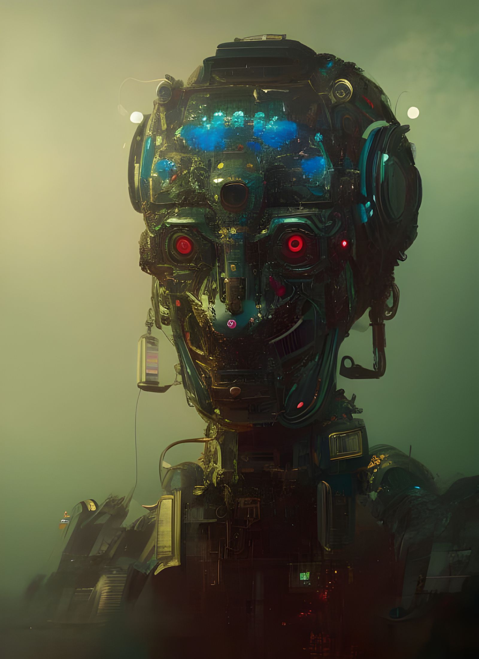 Sinister Robot - AI Generated Artwork - NightCafe Creator