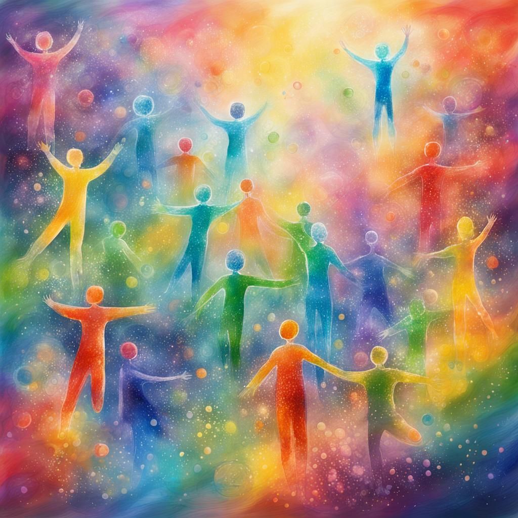 The Rainbow People - AI Generated Artwork - NightCafe Creator