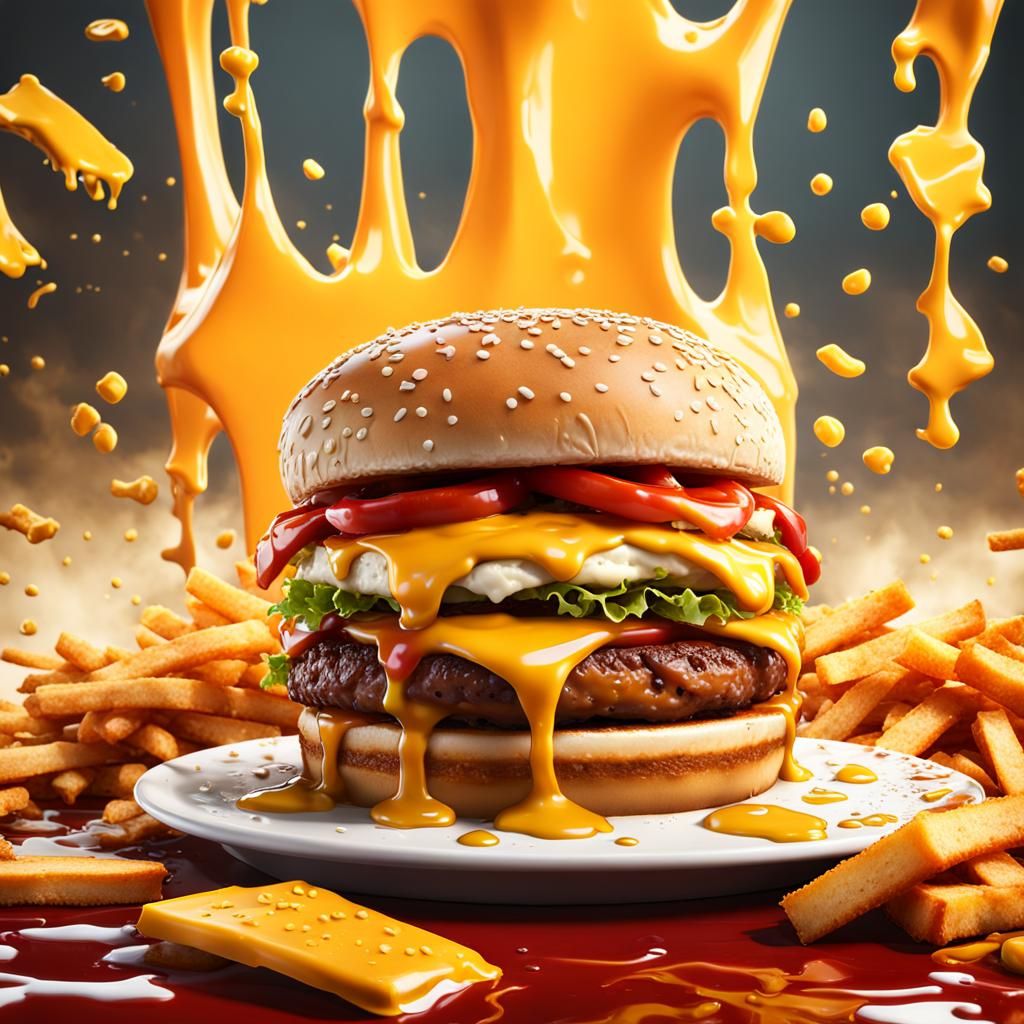 Burger - AI Generated Artwork - NightCafe Creator