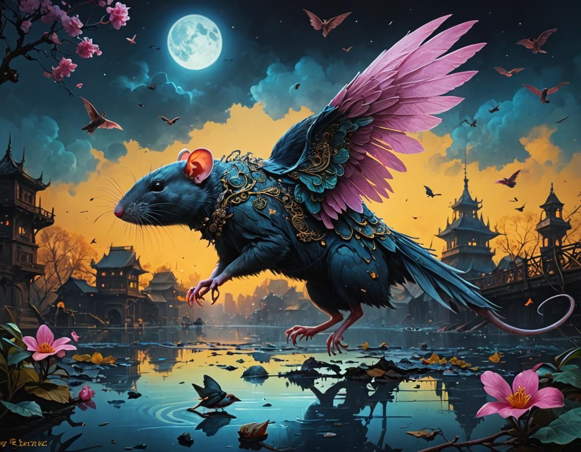 Rat Bird - AI Generated Artwork - NightCafe Creator