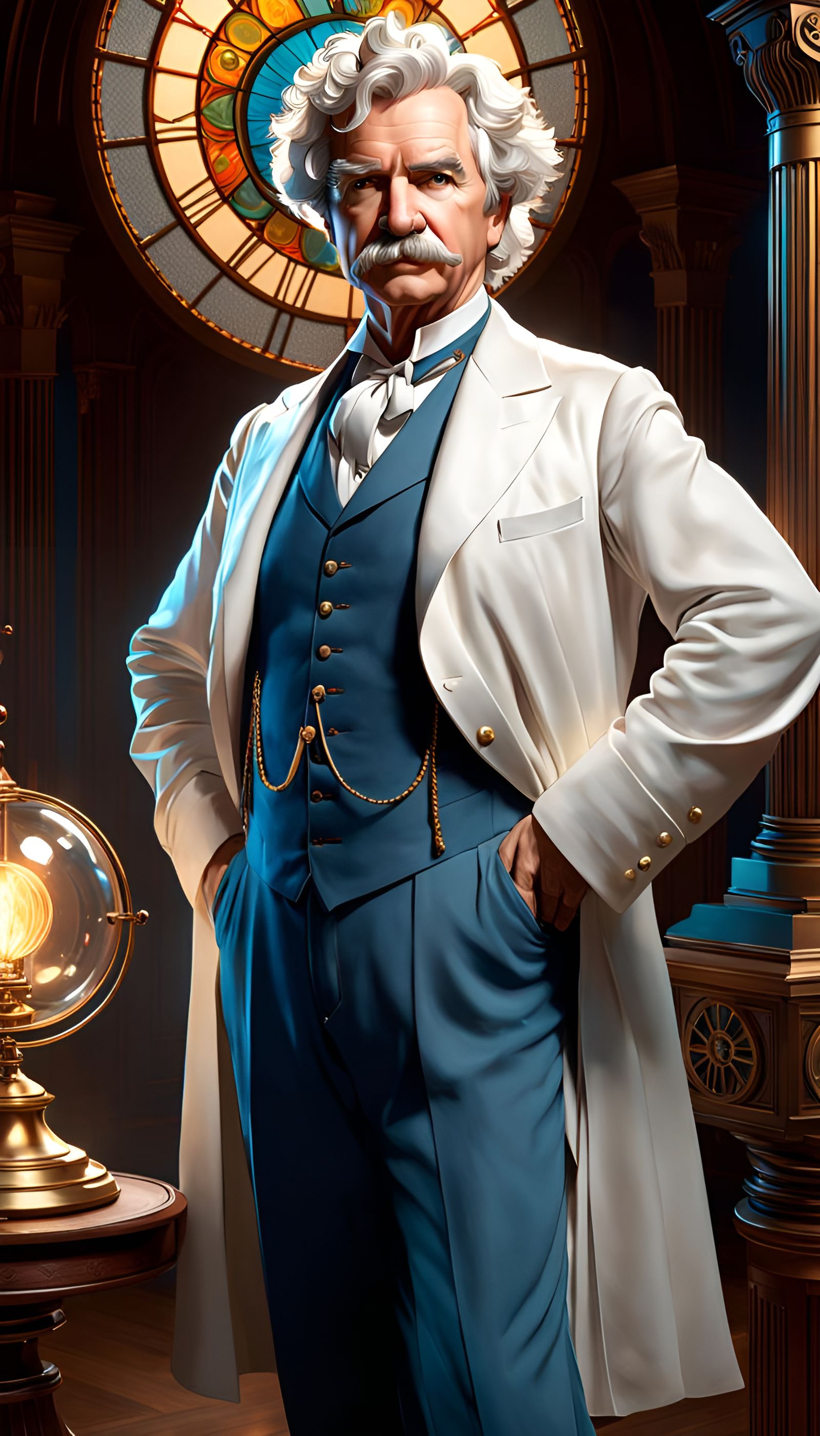 Samuel Clemens - AI Generated Artwork - NightCafe Creator