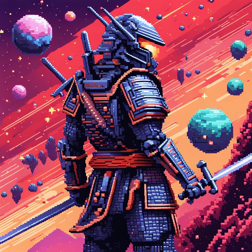 Space Samurai - AI Generated Artwork - NightCafe Creator