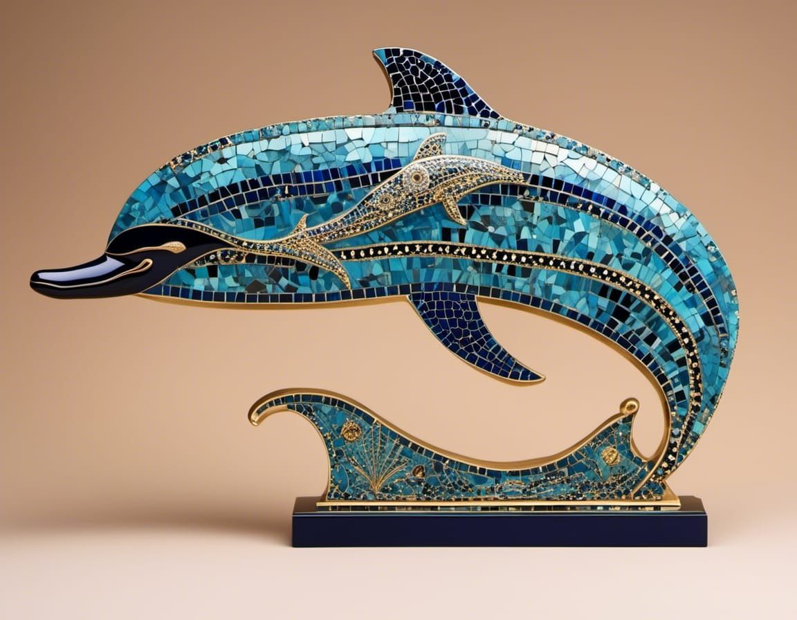 turquoise dolphin - AI Generated Artwork - NightCafe Creator