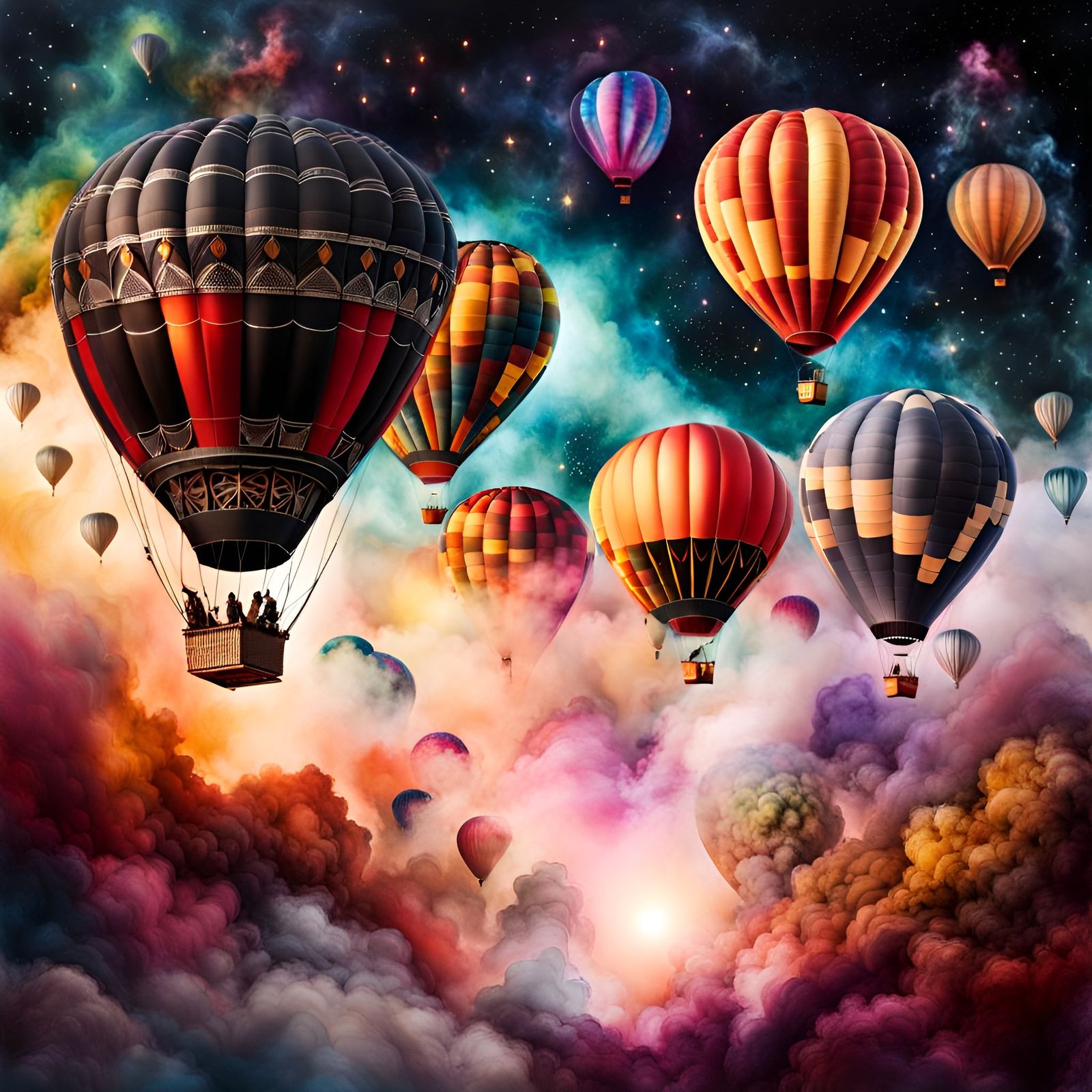 Balloon adventure - AI Generated Artwork - NightCafe Creator