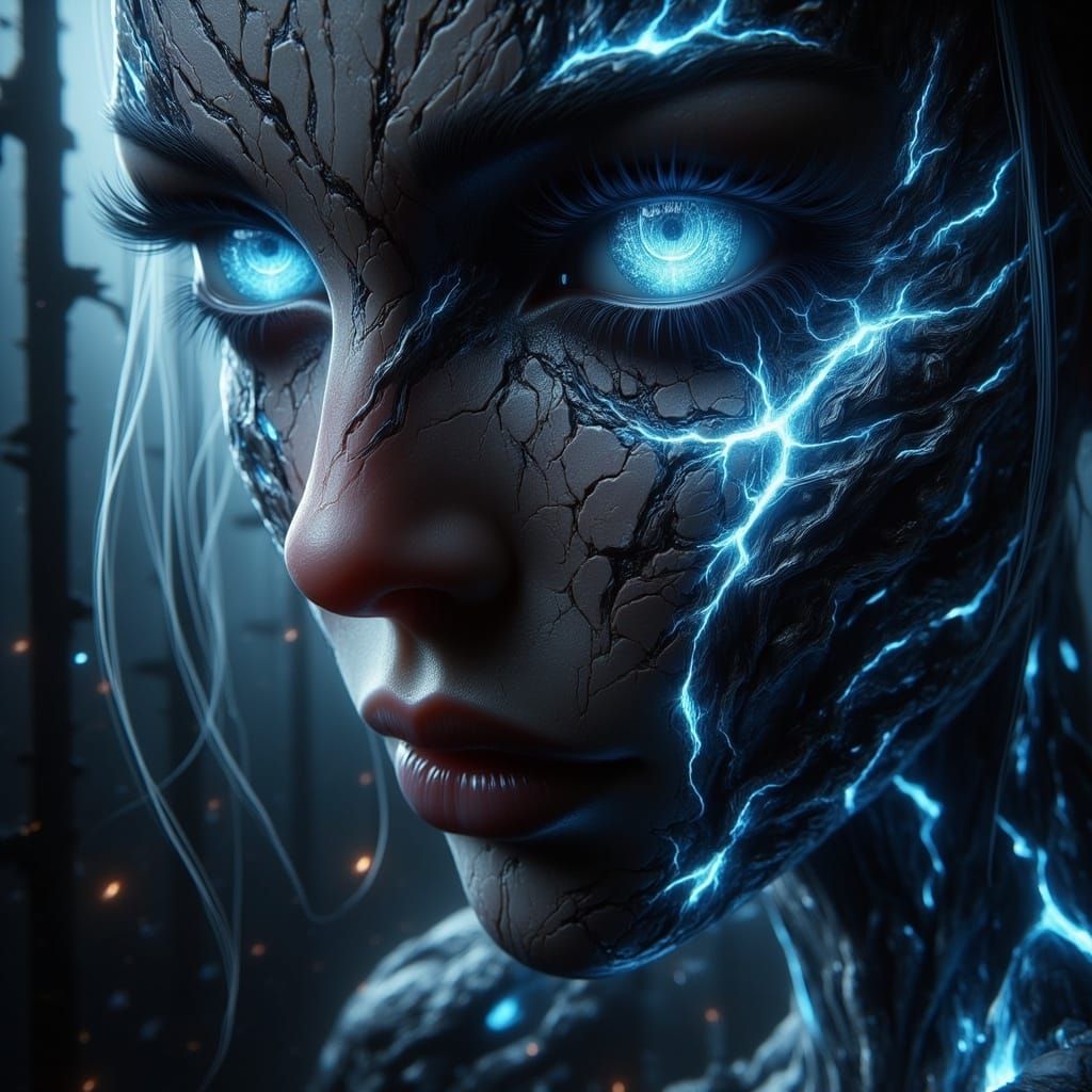 Digital Nightmares - Dark Surreal Dreamscape in Cyberpunk St...