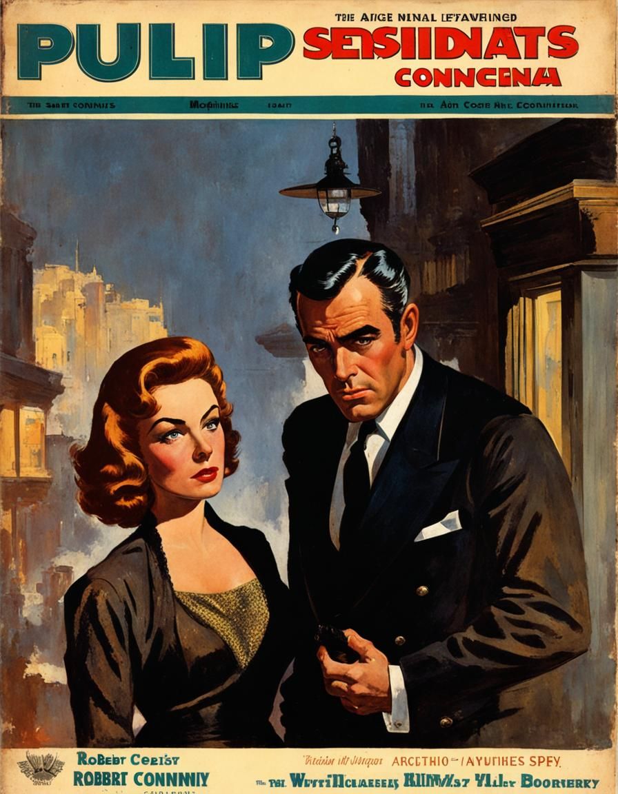 Pulp Spy Cover #8 - AI Generated Artwork - NightCafe Creator