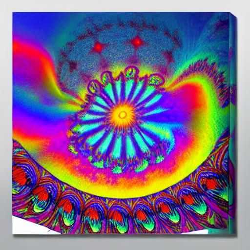 awe-inspiring digital artwork bursting with vibrant colors and set ...