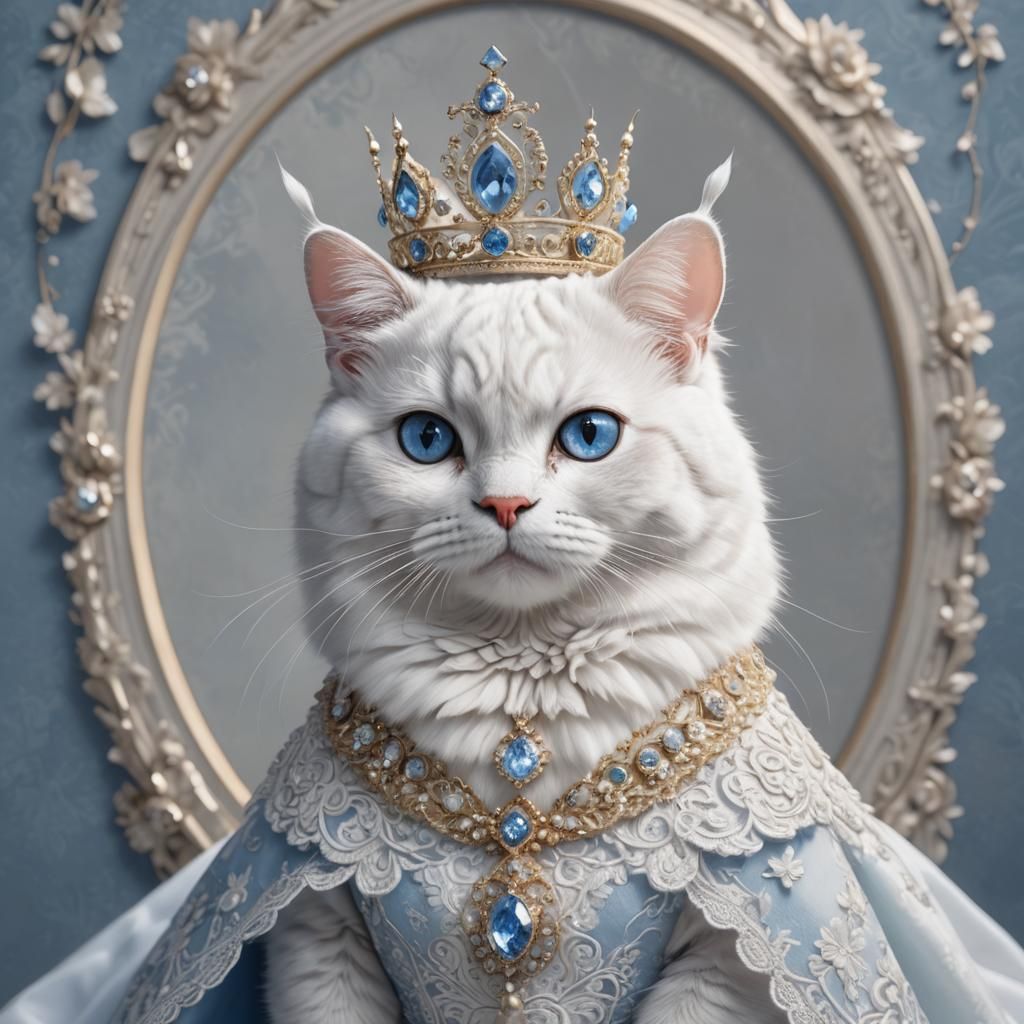 Cat princess portrait - AI Generated Artwork - NightCafe Creator
