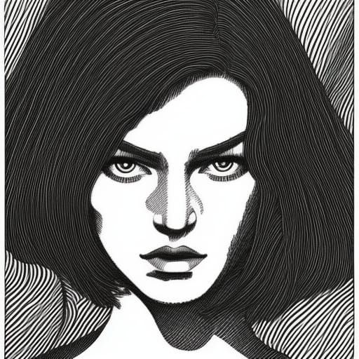 portrait of a beautiful woman by Apollonia Saintclair - AI Generated ...
