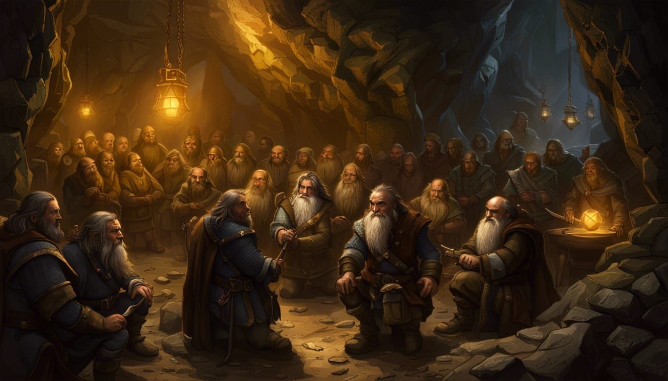 A dwarves reunion - AI Generated Artwork - NightCafe Creator