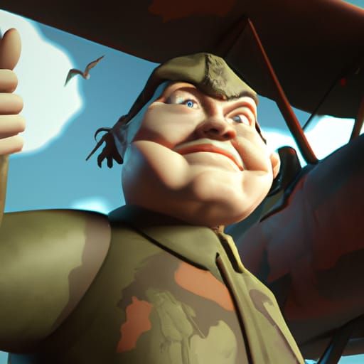 "Personification ww2 war Comics Art, 8K, Art By Disney , Hyperrealism ...