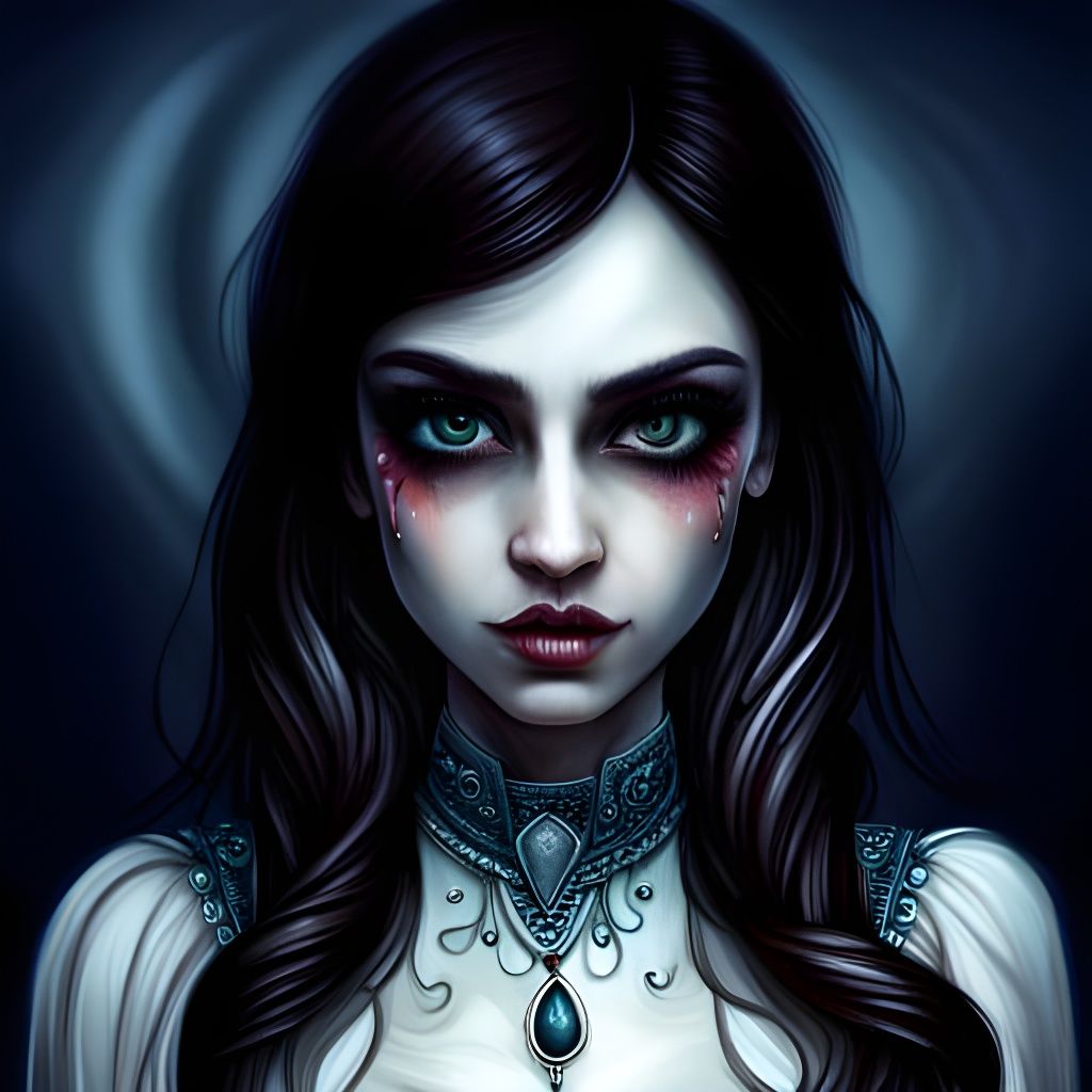 Vamp Girl - AI Generated Artwork - NightCafe Creator