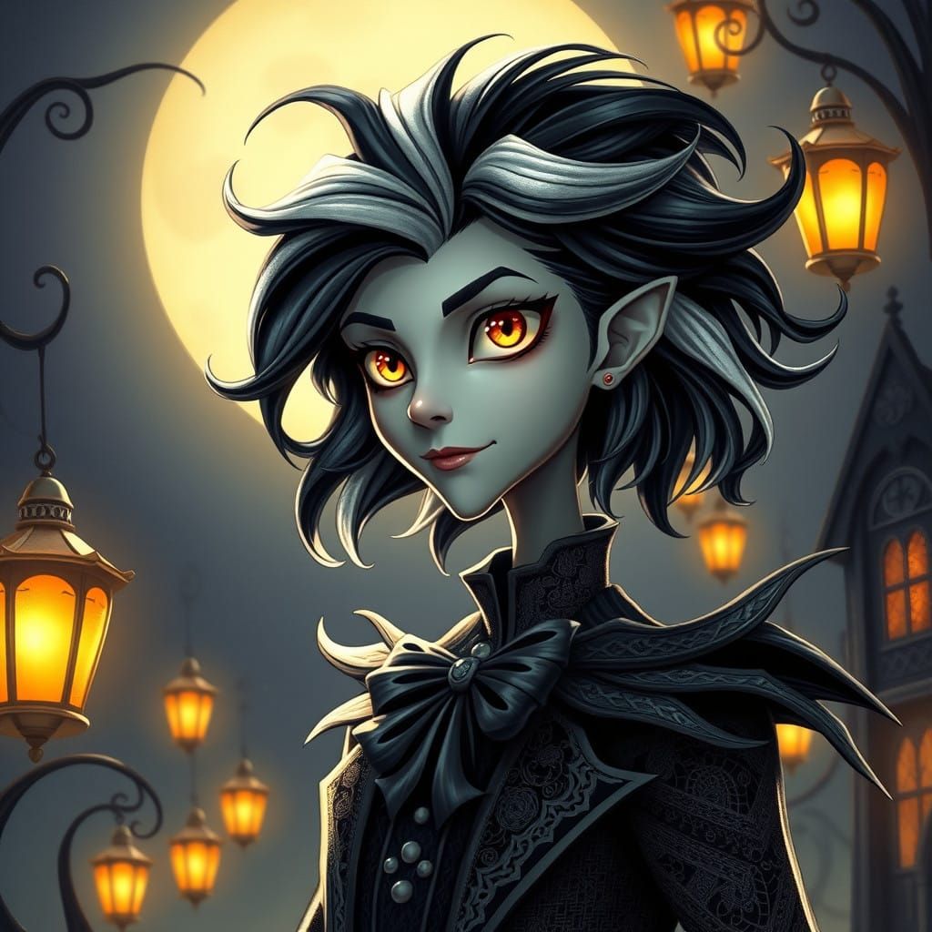 Vali Ravenclaw as a male Nightmare Before Christmas Character with ...