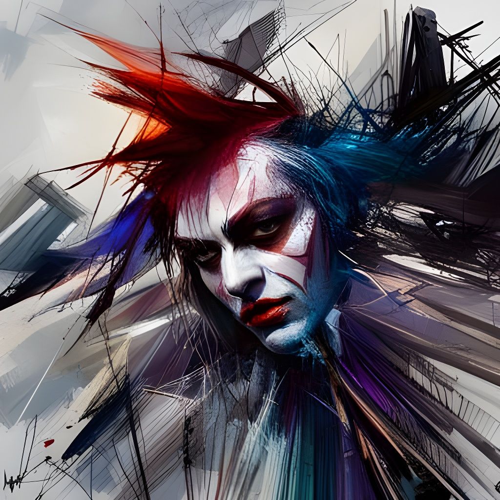 Clown abstract beauty - AI Generated Artwork - NightCafe Creator