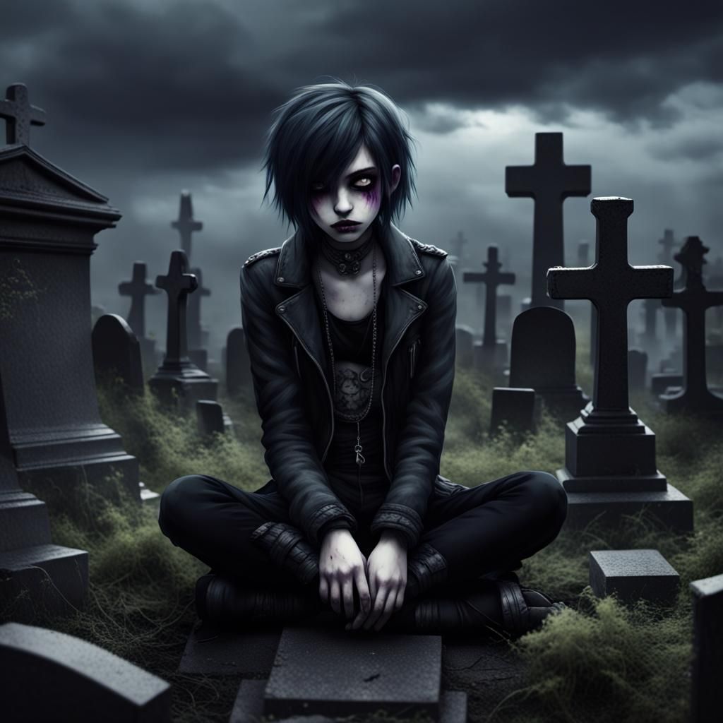 Emo character - AI Generated Artwork - NightCafe Creator