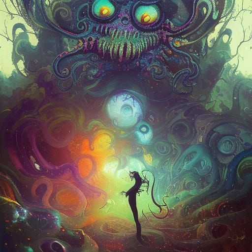 a plethora of ineffable horrors Lovecraftian Lisa Frank ; fantastical ...