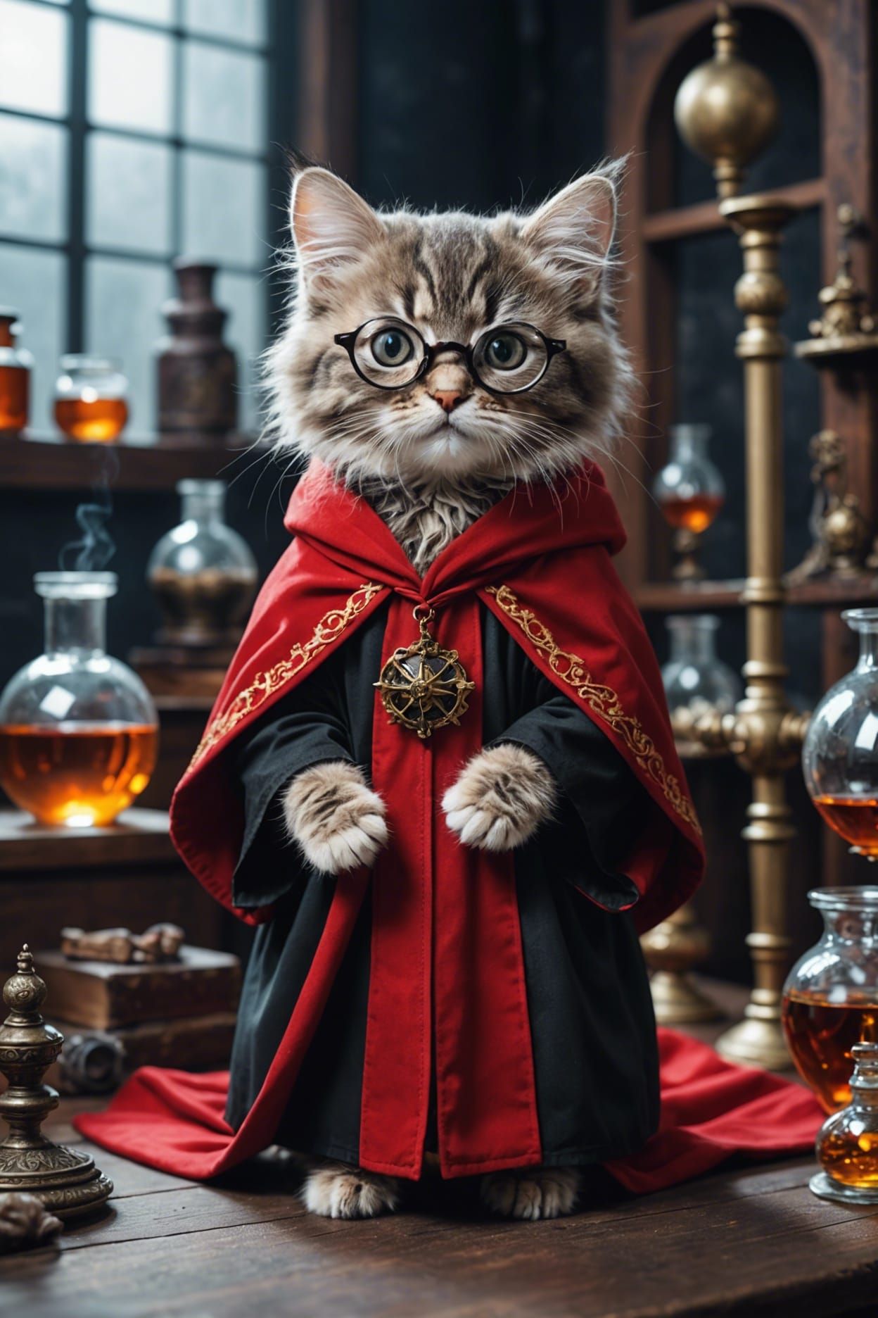 Kitty mage - AI Generated Artwork - NightCafe Creator