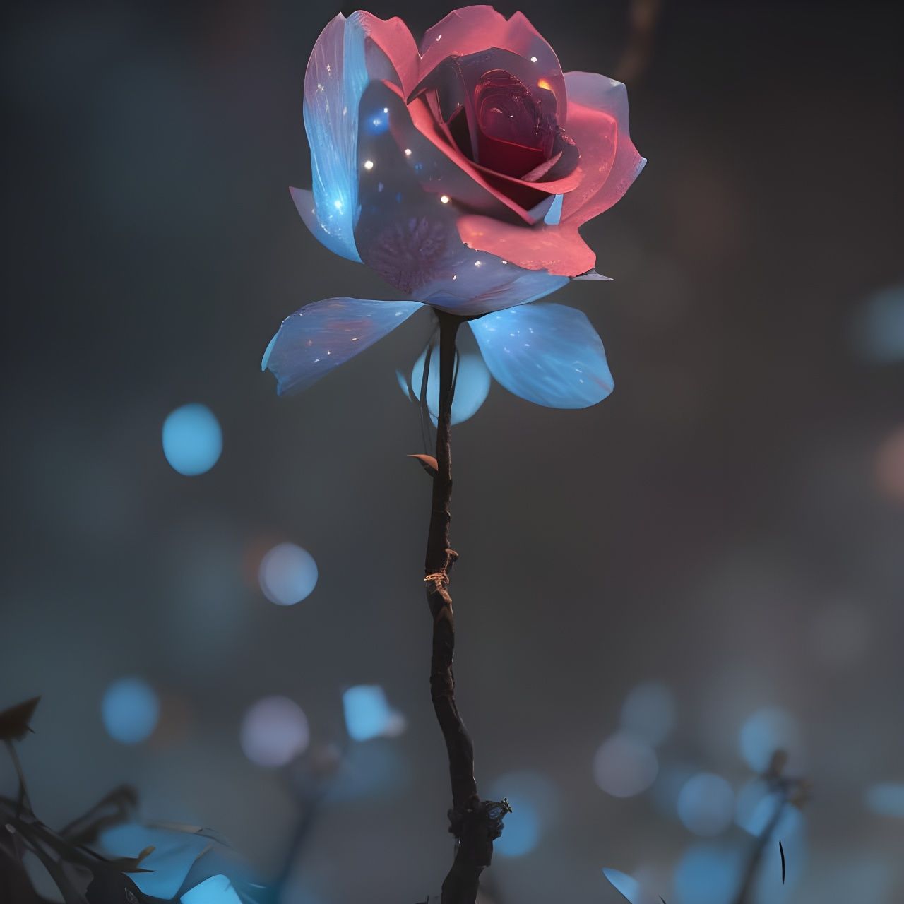Ethereal Rose - AI Generated Artwork - NightCafe Creator