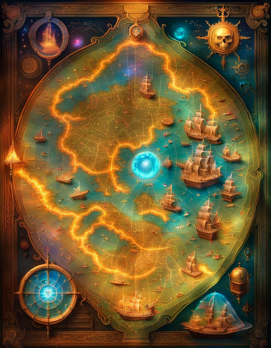 The Map - AI Generated Artwork - NightCafe Creator