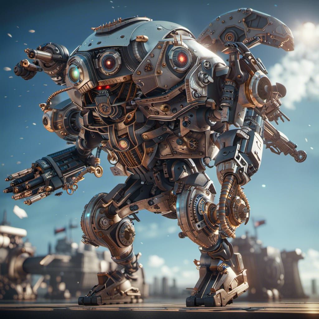 Mecha War Machine - AI Generated Artwork - NightCafe Creator