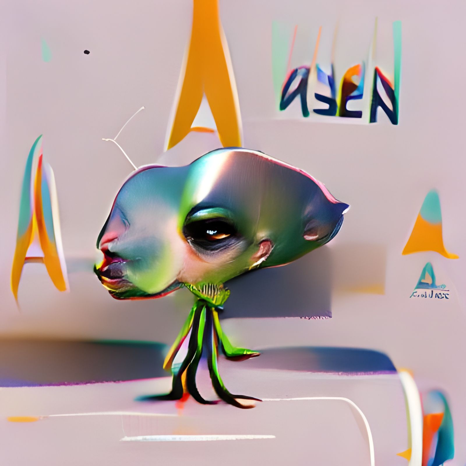 An alien - AI Generated Artwork - NightCafe Creator