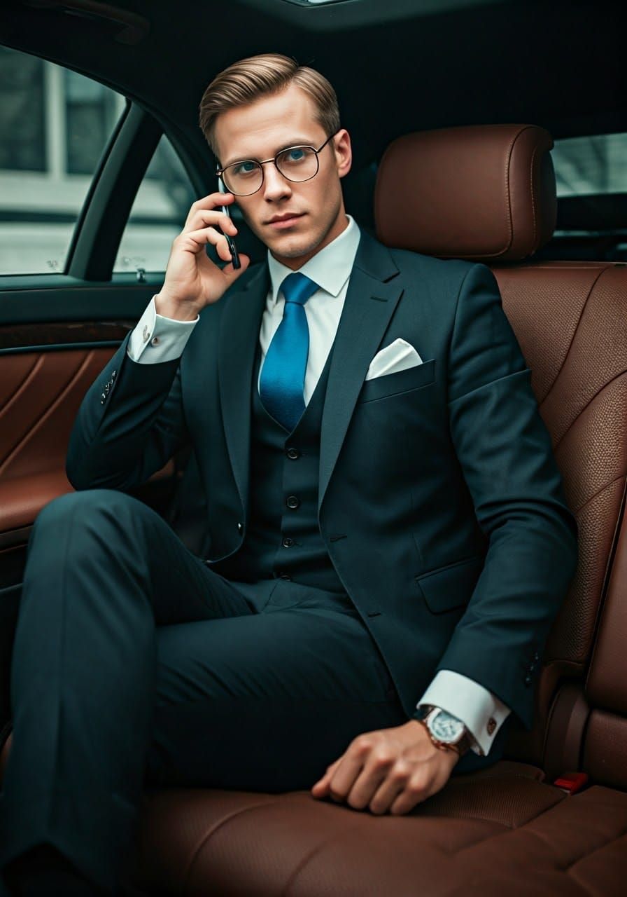 On my way to see a client - Glamorous Lawyer in Mercedes-Ben...