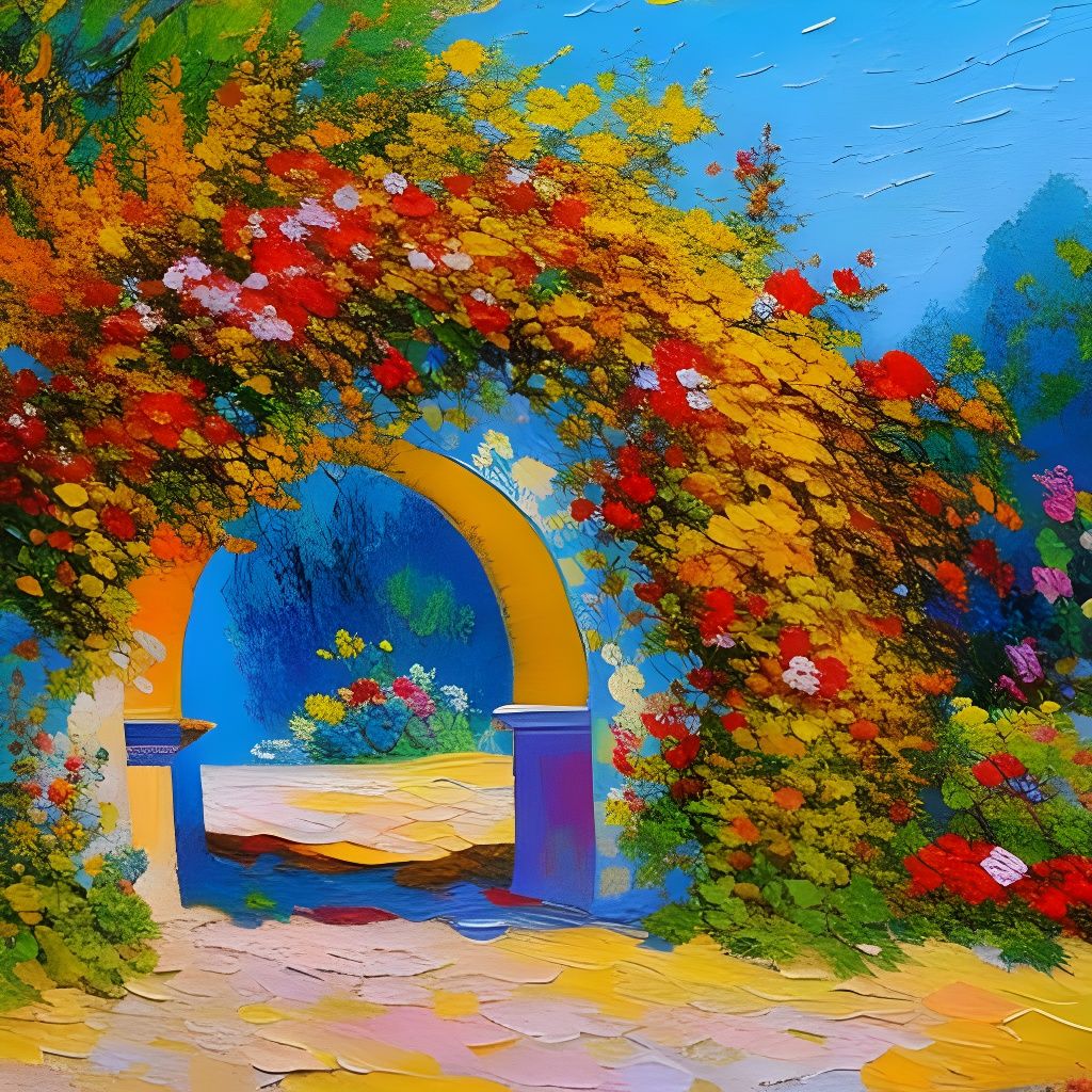 Flower's Arc - AI Generated Artwork - NightCafe Creator