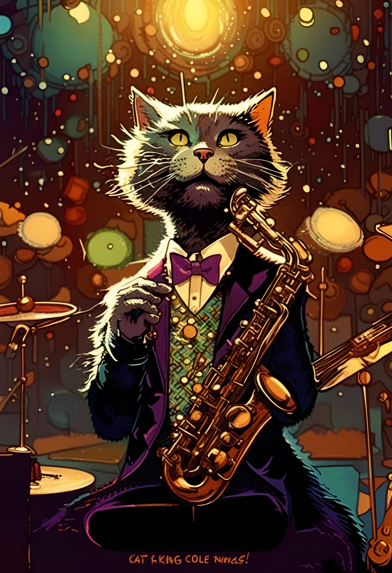 The Jazz Cat! - AI Generated Artwork - NightCafe Creator