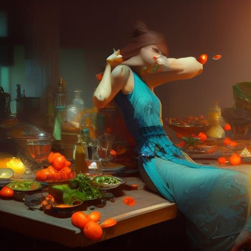 food - AI Generated Artwork - NightCafe Creator