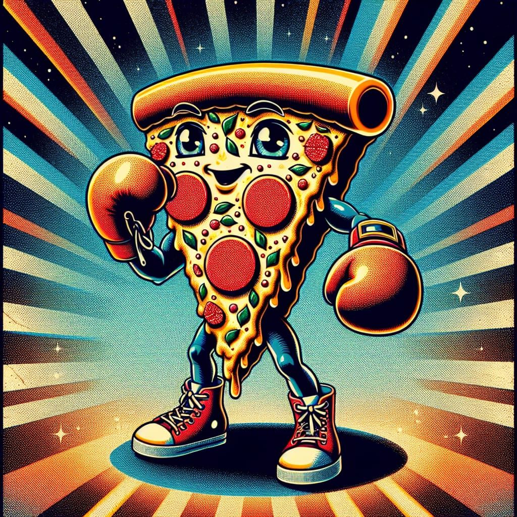 Pizza Boxer - AI Generated Artwork - NightCafe Creator