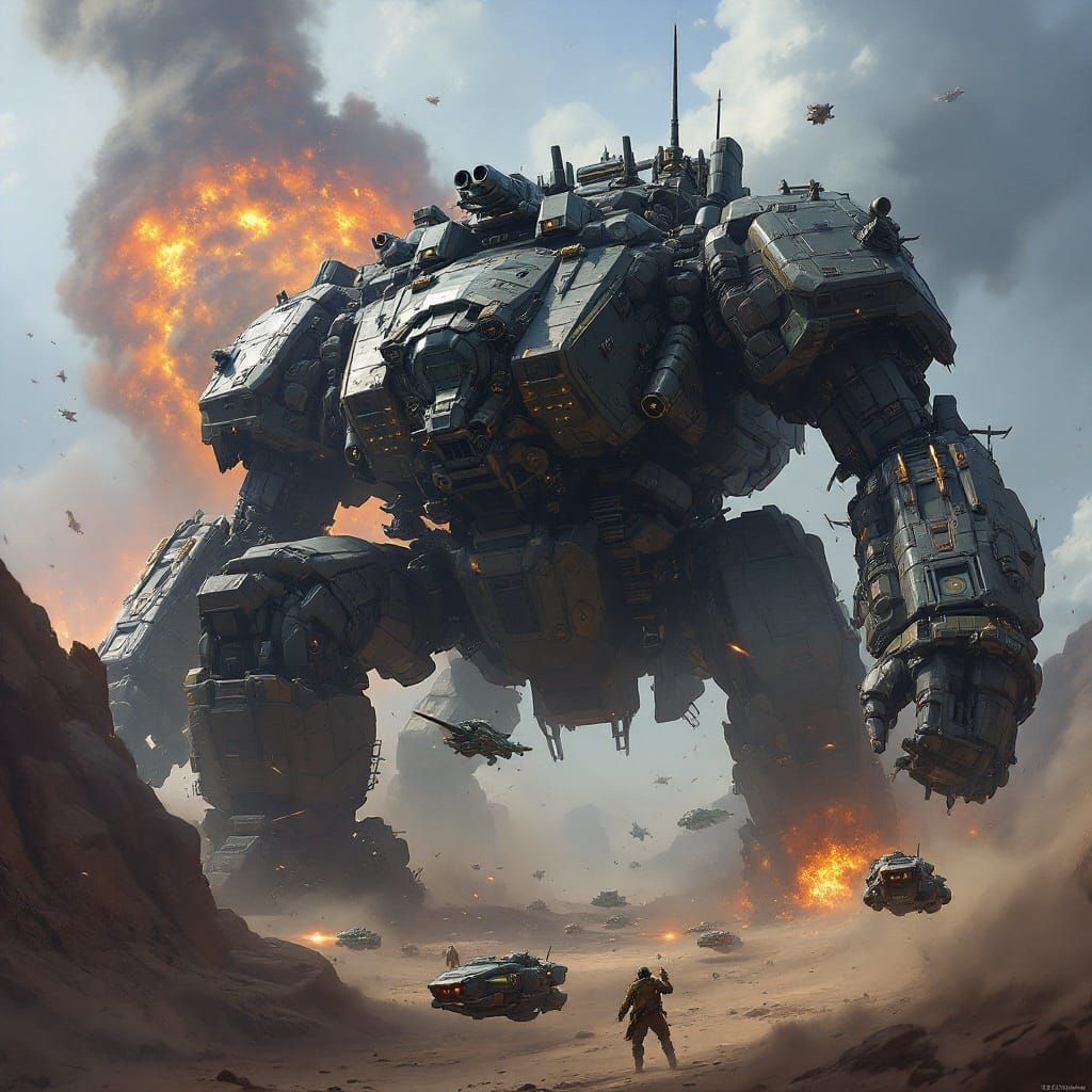 I was going for an Ogre Mark V, but I like this mech too