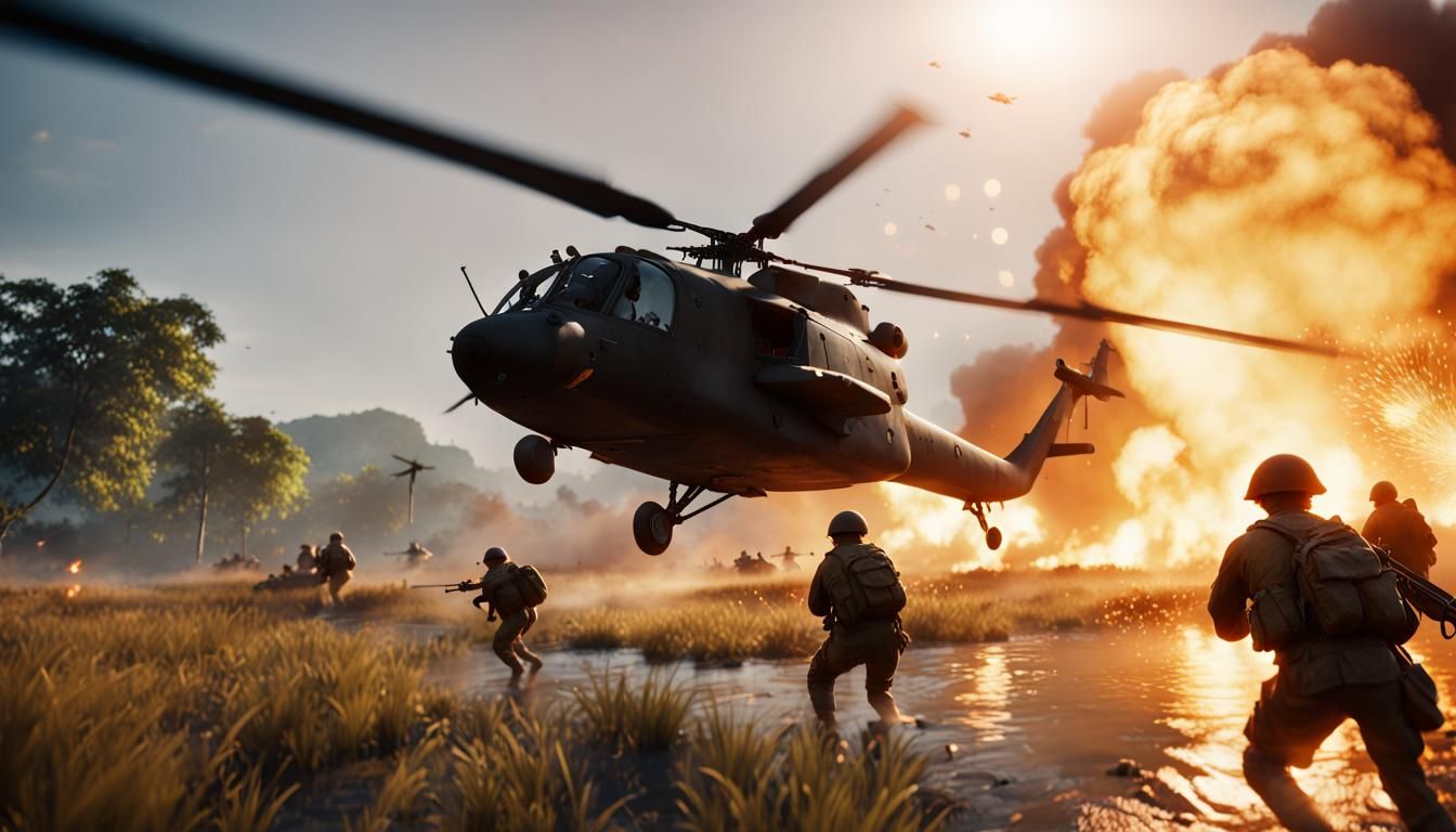 Ultra-realistic Battlefield 5 gameplay, vietnam scenario, Soldiers ...