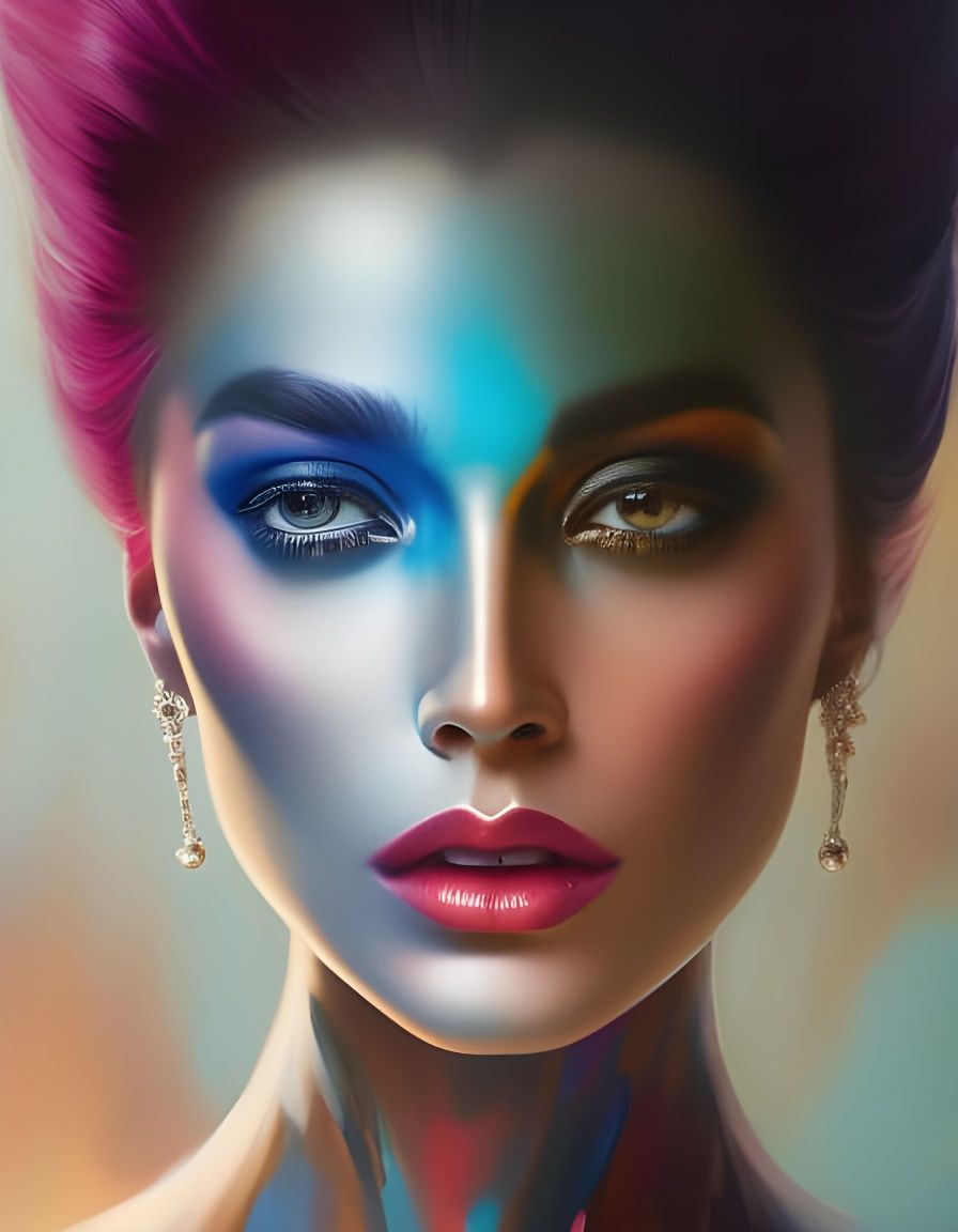 Futuristic Delicate Clown - PORTRAIT 54 - AI Generated Artwork ...