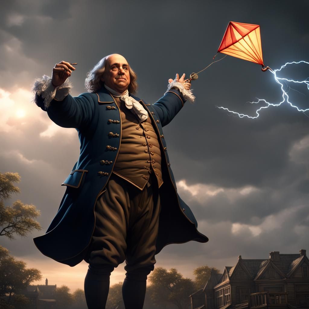 Benjamin Franklin - AI Generated Artwork - NightCafe Creator