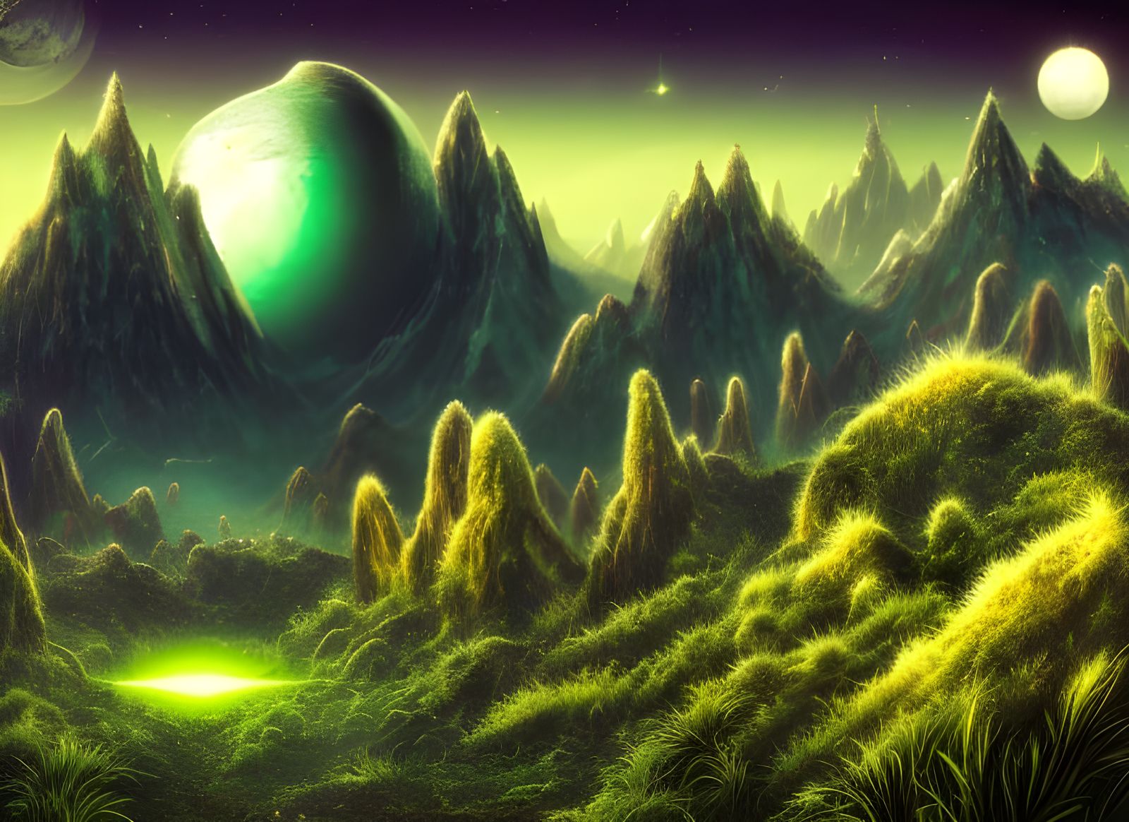 Alien Planet 1 - AI Generated Artwork - NightCafe Creator