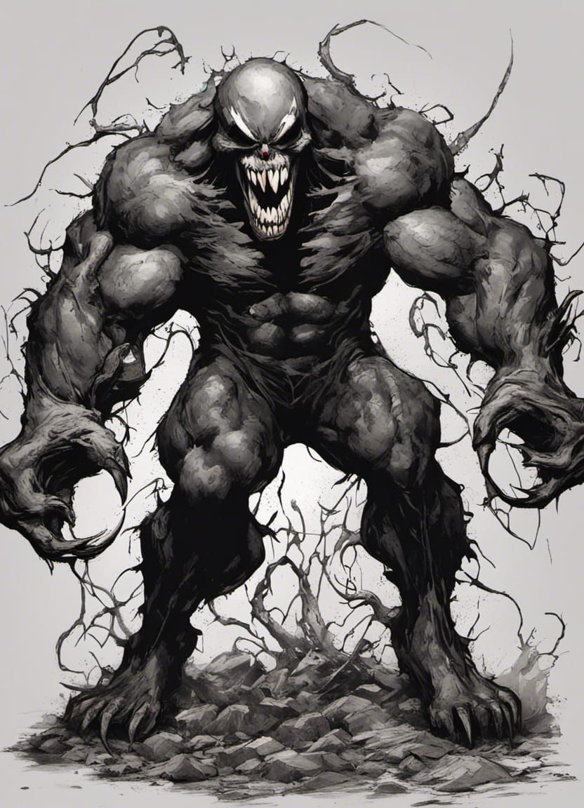 Venom Bear and Carnage opposition with half spider half Bear on ...