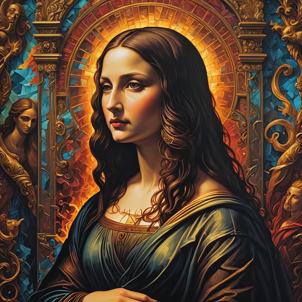 The New Mona Lisa by Leonardo da Vinci - AI Generated Artwork - NightCafe Creator
