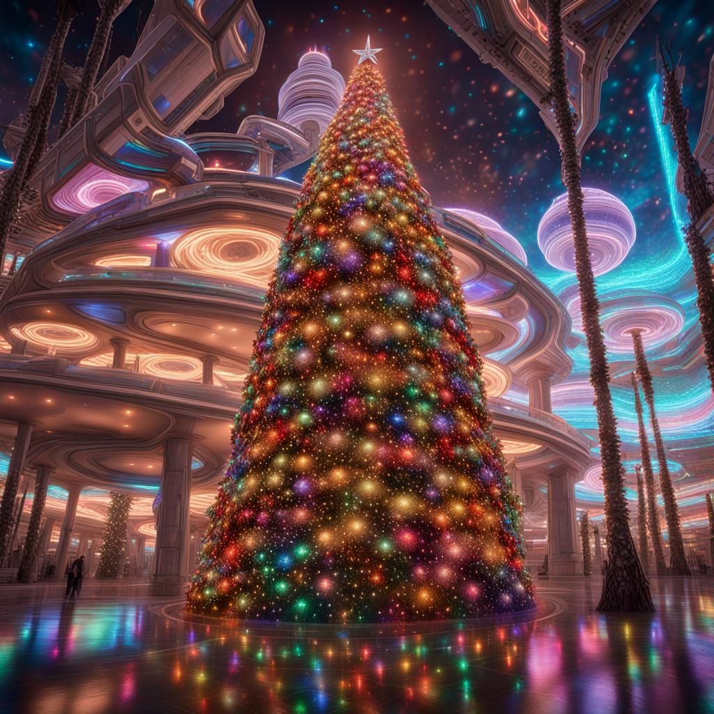 Christmas Trees made of Galaxies: Universe XM39 - AI Generated Artwork ...