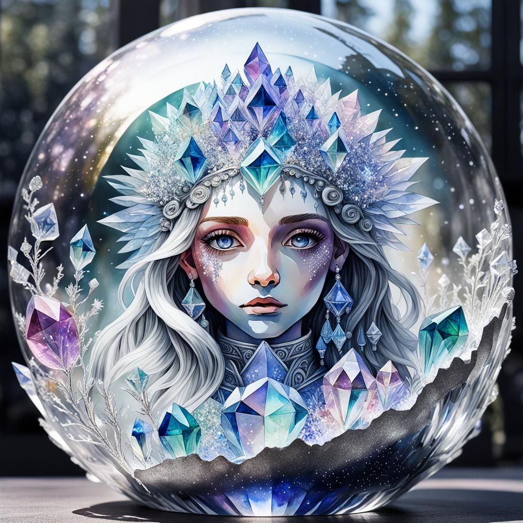 Ice girl. - AI Generated Artwork - NightCafe Creator