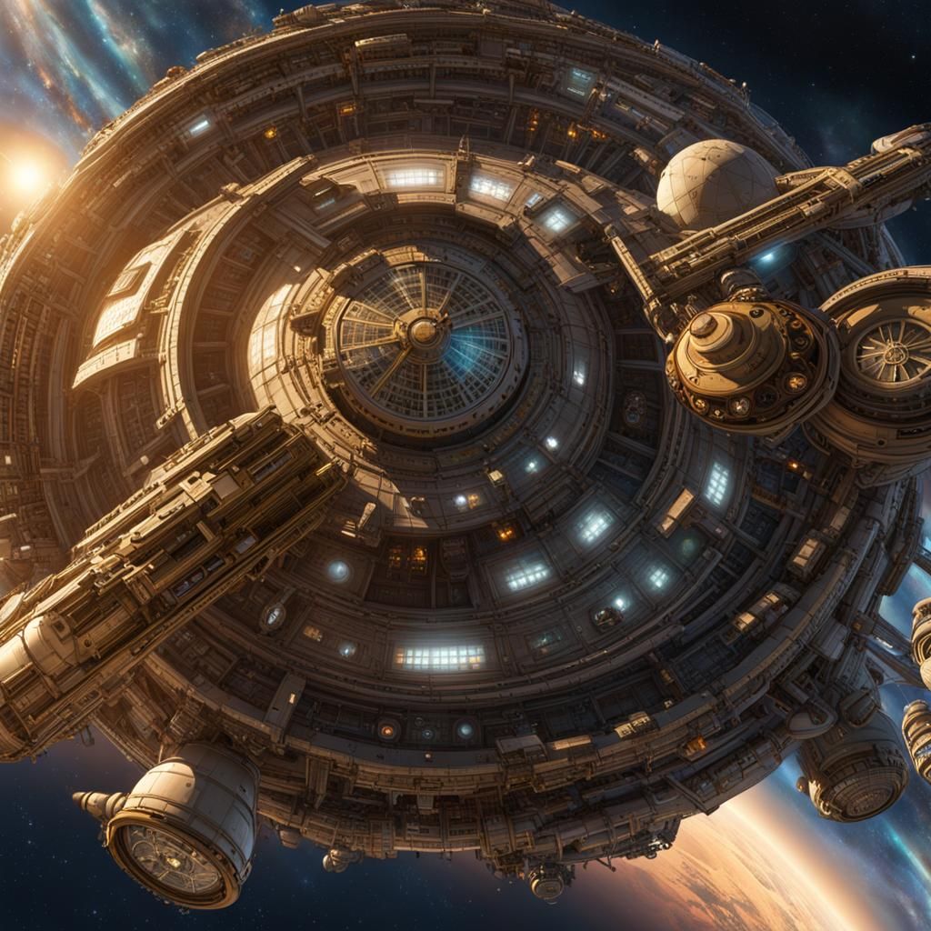 Space Station 9 - AI Generated Artwork - NightCafe Creator