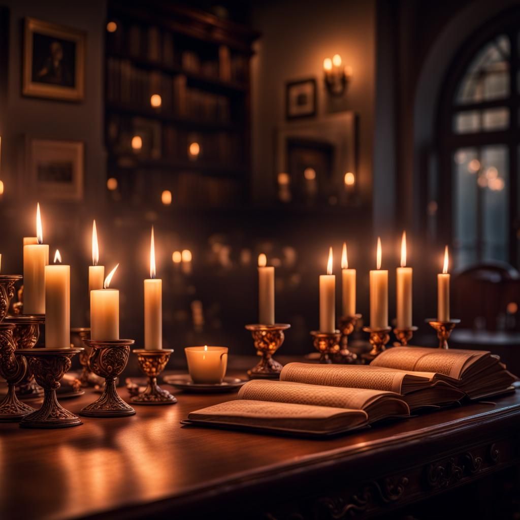 Candlelit scene - AI Generated Artwork - NightCafe Creator