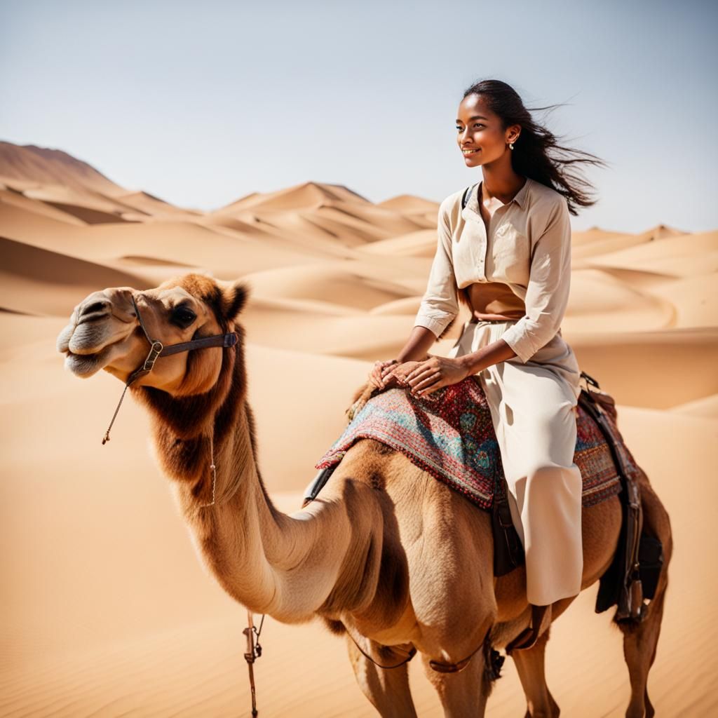 Exploring desert - AI Generated Artwork - NightCafe Creator