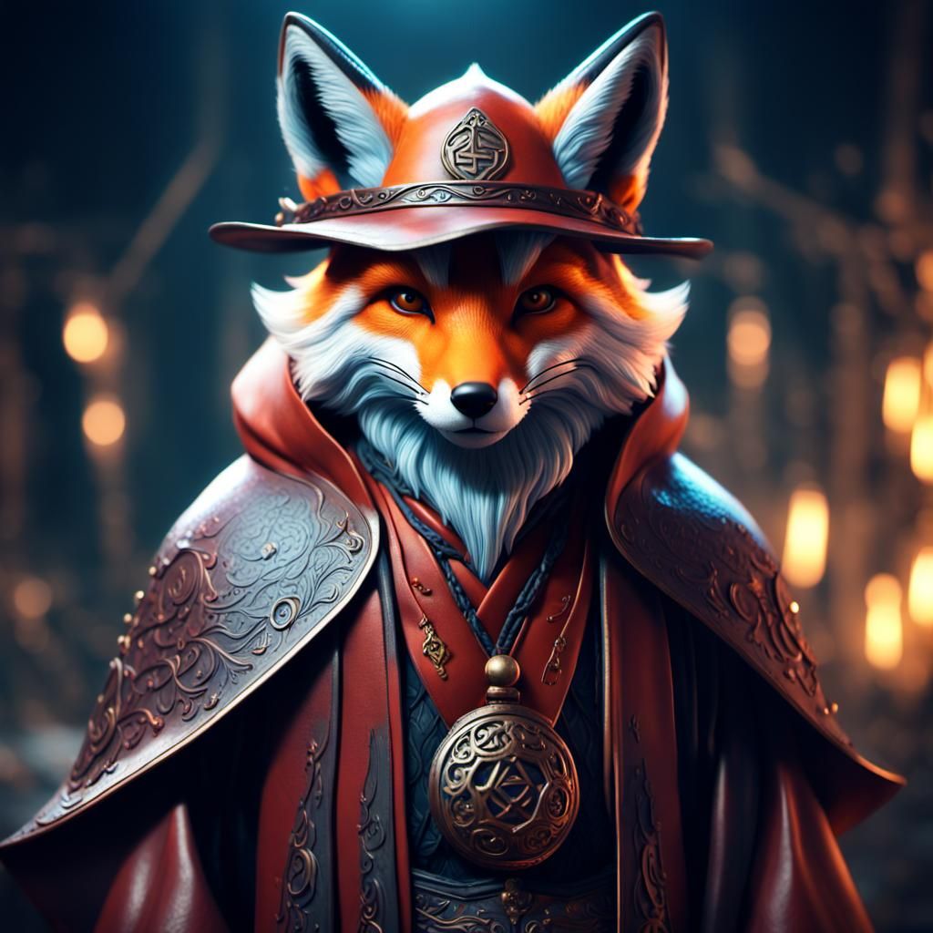 Samurai Fox - AI Generated Artwork - NightCafe Creator