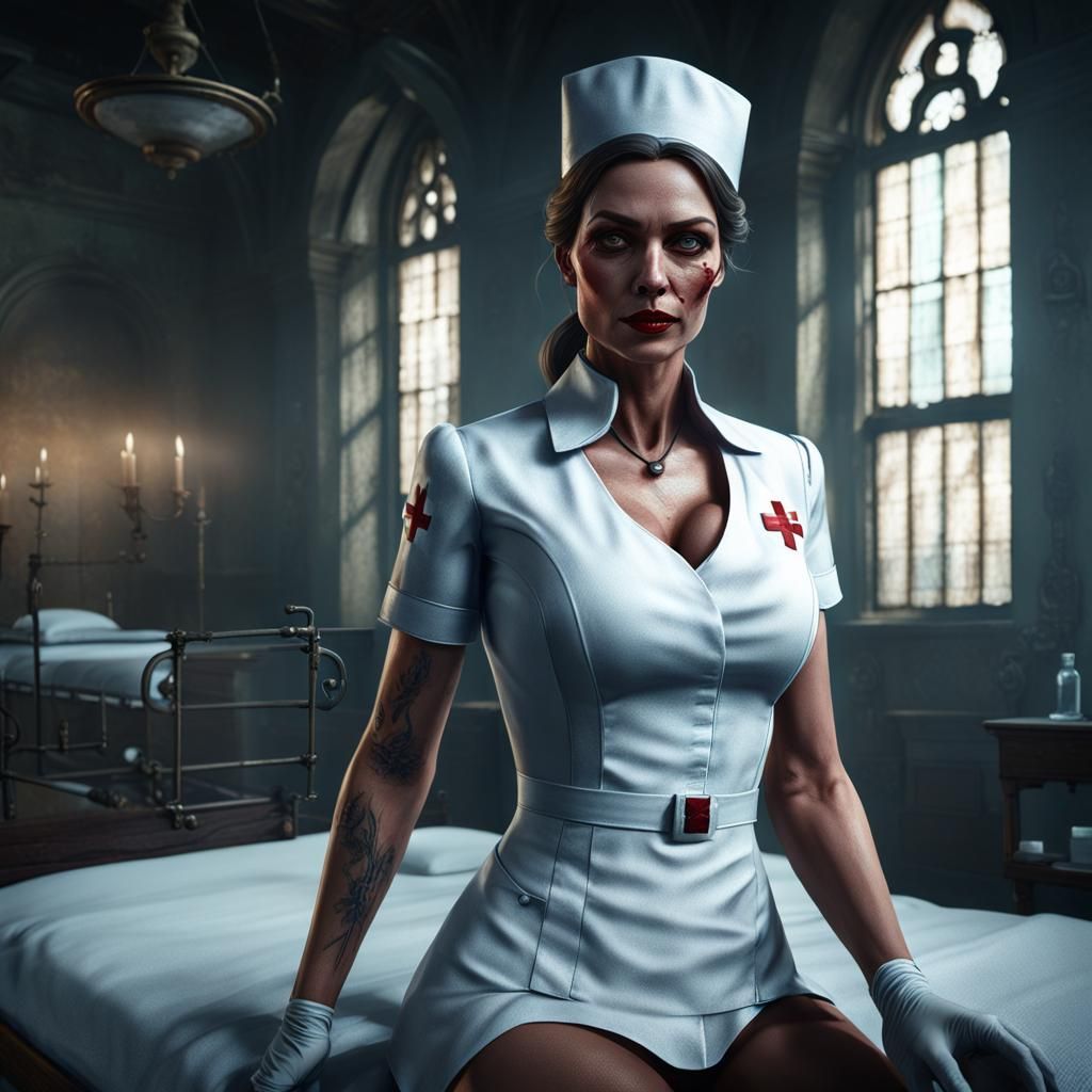 Asylum nurse - AI Generated Artwork - NightCafe Creator