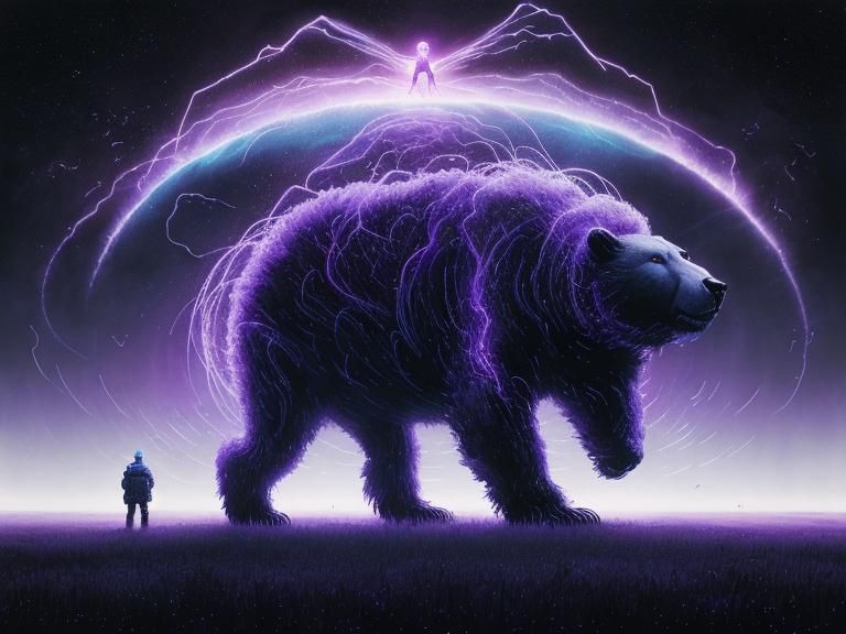 Lightning Bear - AI Generated Artwork - NightCafe Creator