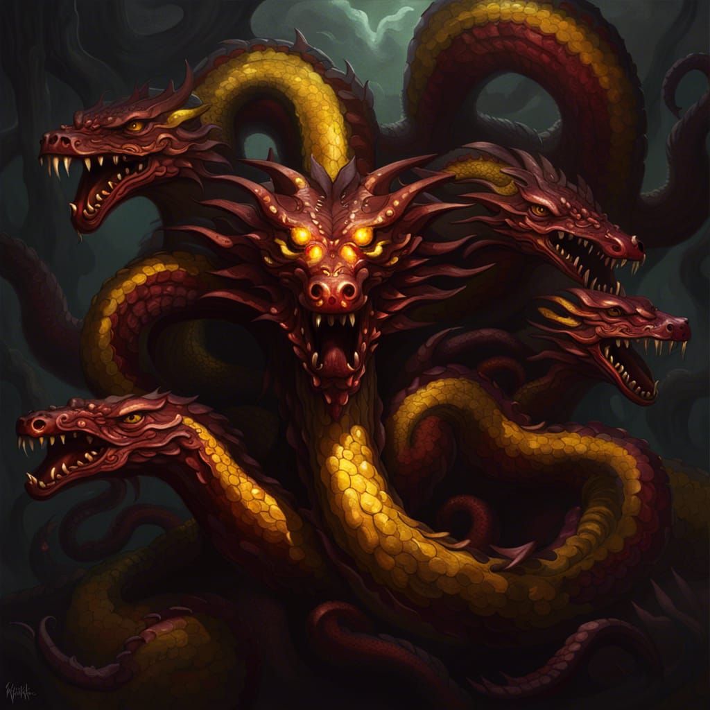 Dark Hydra - AI Generated Artwork - NightCafe Creator
